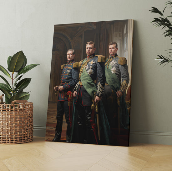 Three Generals Canvas Wall Art - Historical Portrait – The Royal Portraits